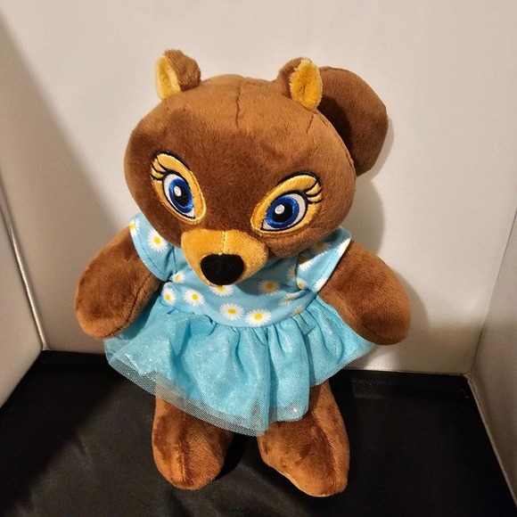 Toys | 12 Sammy The Squirrel Build A Bear Plush With Cute Blue Dress B ...